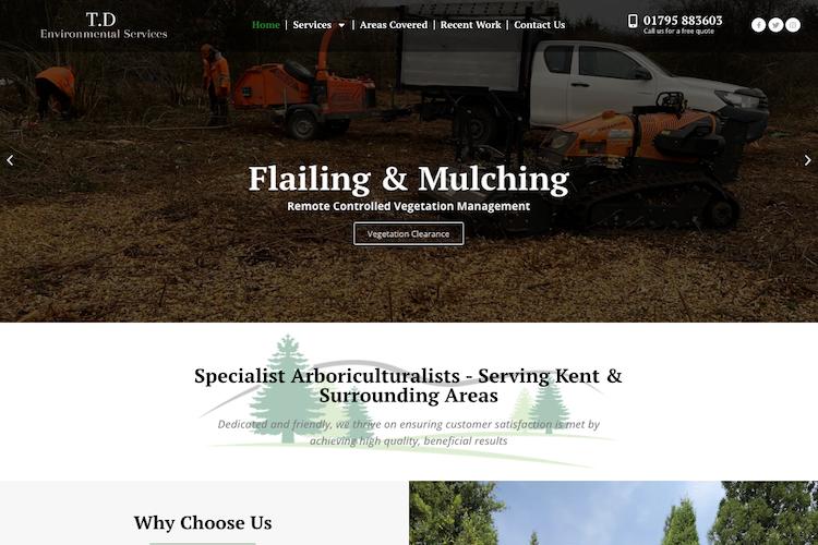 T.D Environmental Services | Arbtalk Media | Websites for Tree Surgeons